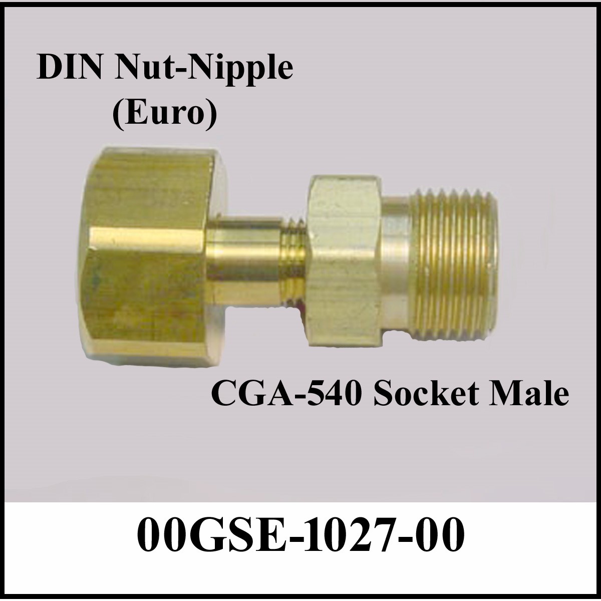 Transfill Adapter DIN 477-9 (Euro) to CGA-540 Socket Male | Navboys