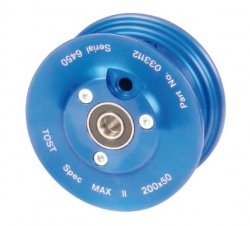 Split Hub Tailwheel - Max 3.5" for 200x50 tyre - Blue | Navboys
